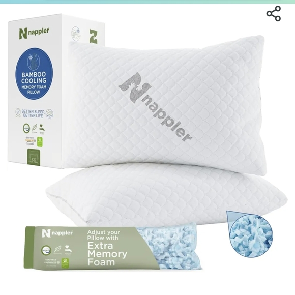 Nappler | Bedding | Nappler Cooling Bed Pillow Standard Size Premium ...